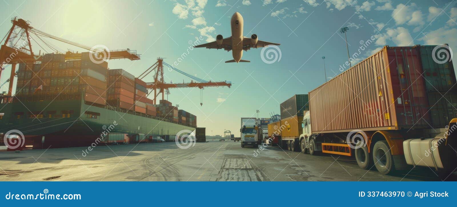 Global Business Logistics with Container Cargo Freight Train Operations ...