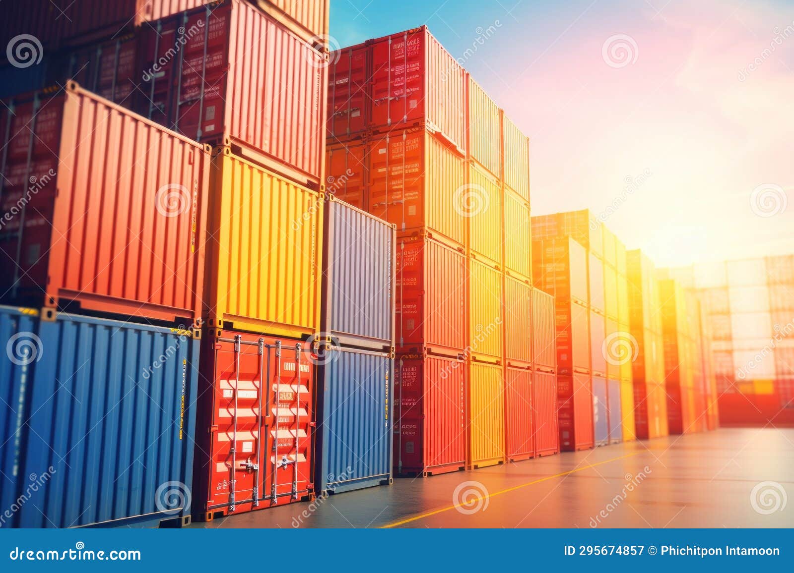 Global Business Logistics Import Export and Container Cargo Freight ...
