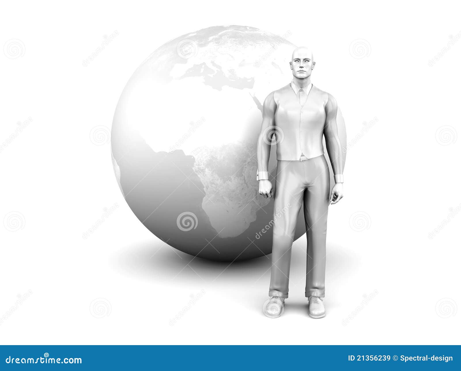 Global business man stock illustration. Illustration of render - 21356239