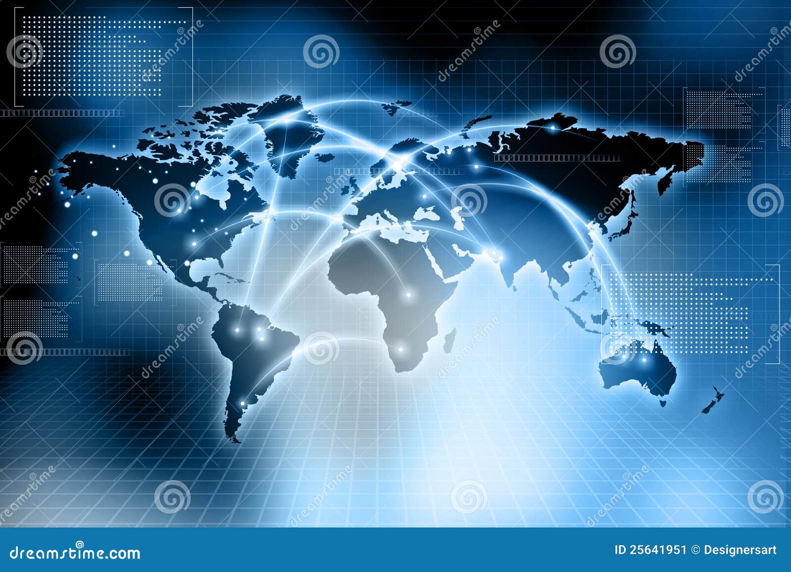 Global business network stock illustration. Illustration of internet ...