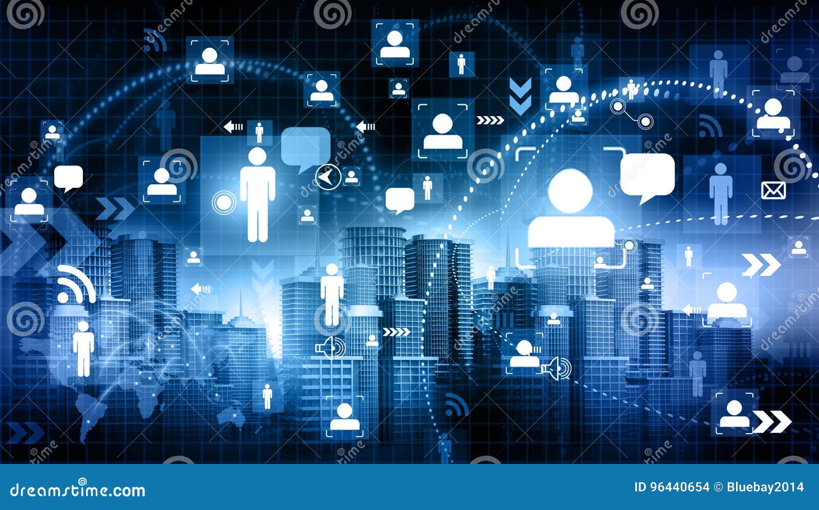 Global business network stock illustration. Illustration of ...