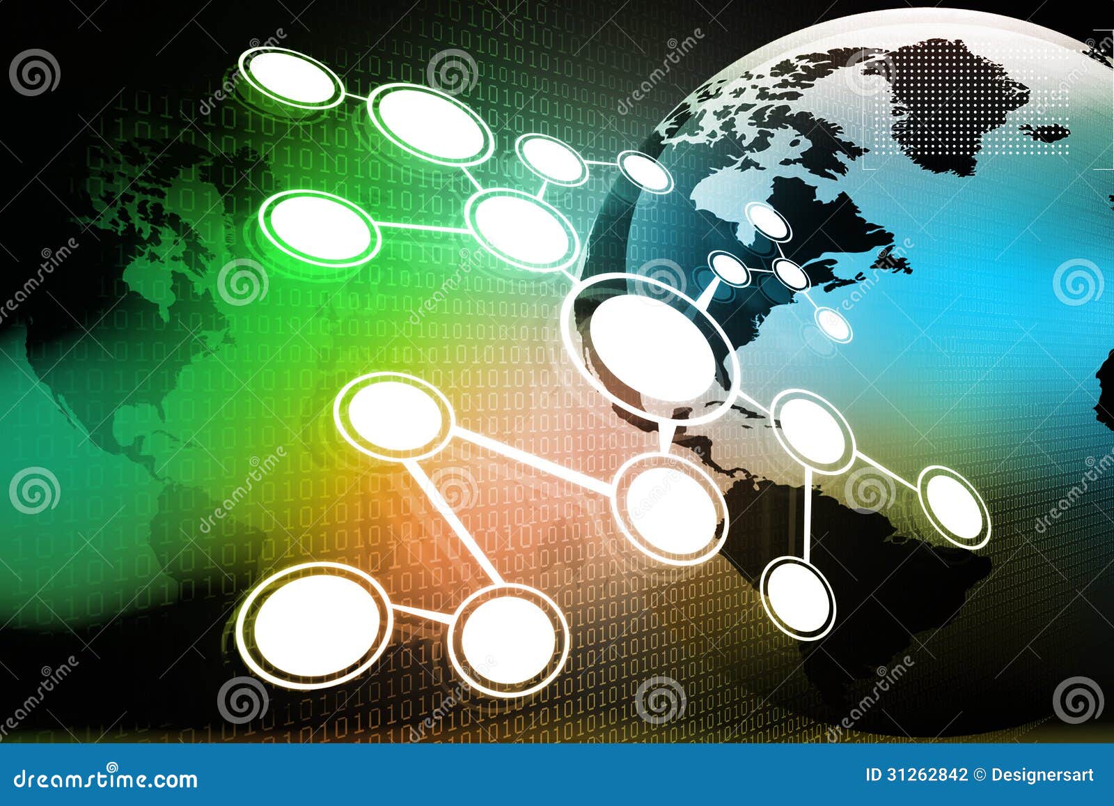 Global business network stock illustration. Illustration of solution ...