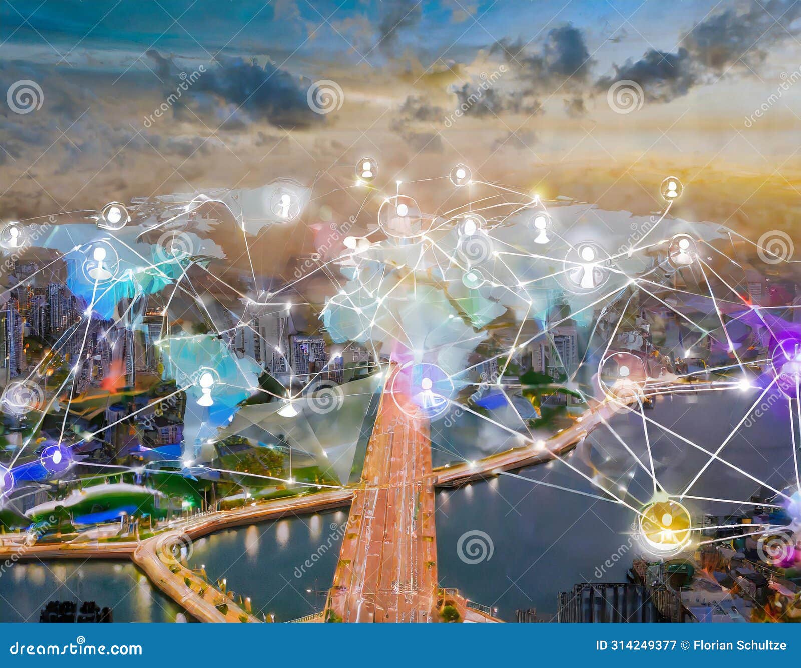 A Global Business Network Structure Including Customer Analysis and ...