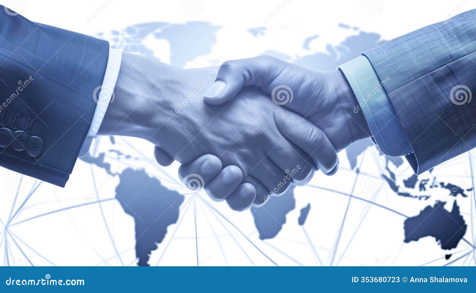 Global Business Partnership and Collaboration Across Borders Concept ...