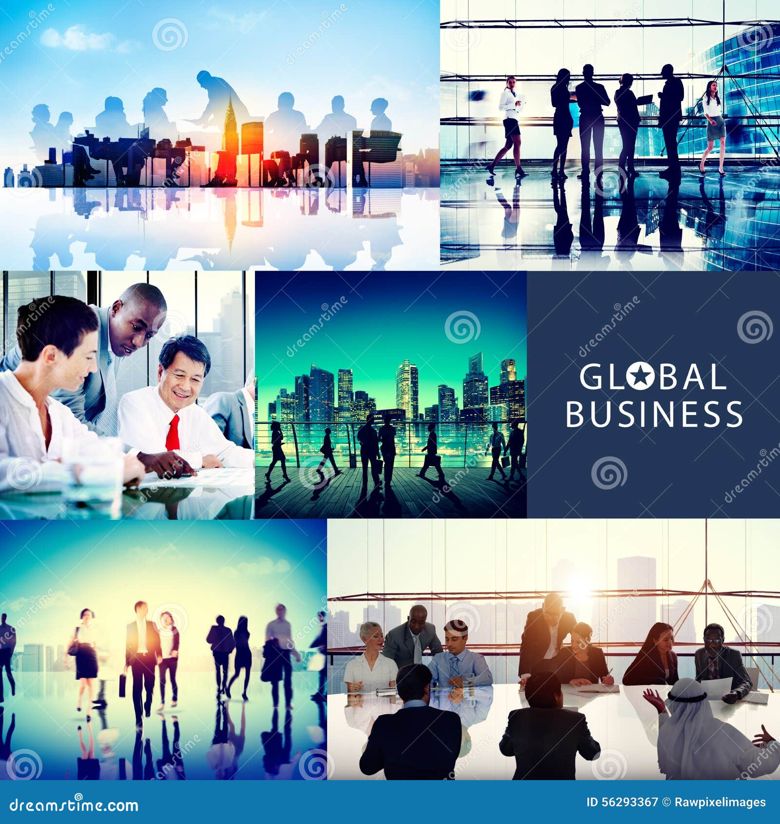 Global Business People Corporate Collection Concept Stock Illustration ...