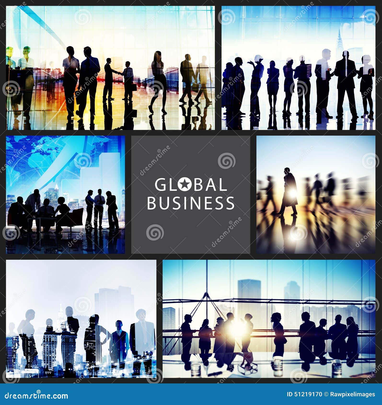 Global Business People Handshake Meeting Communication Concept Stock ...