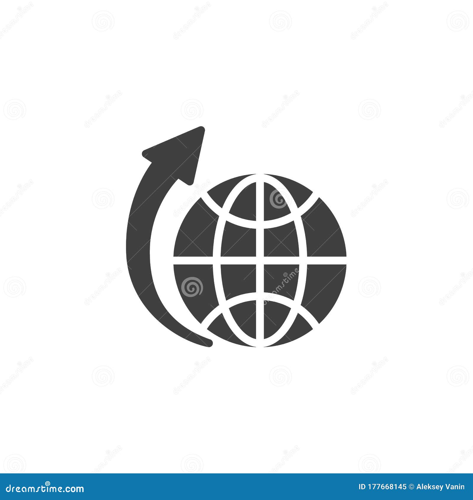 Global Business Solution Vector Icon Stock Vector - Illustration of ...