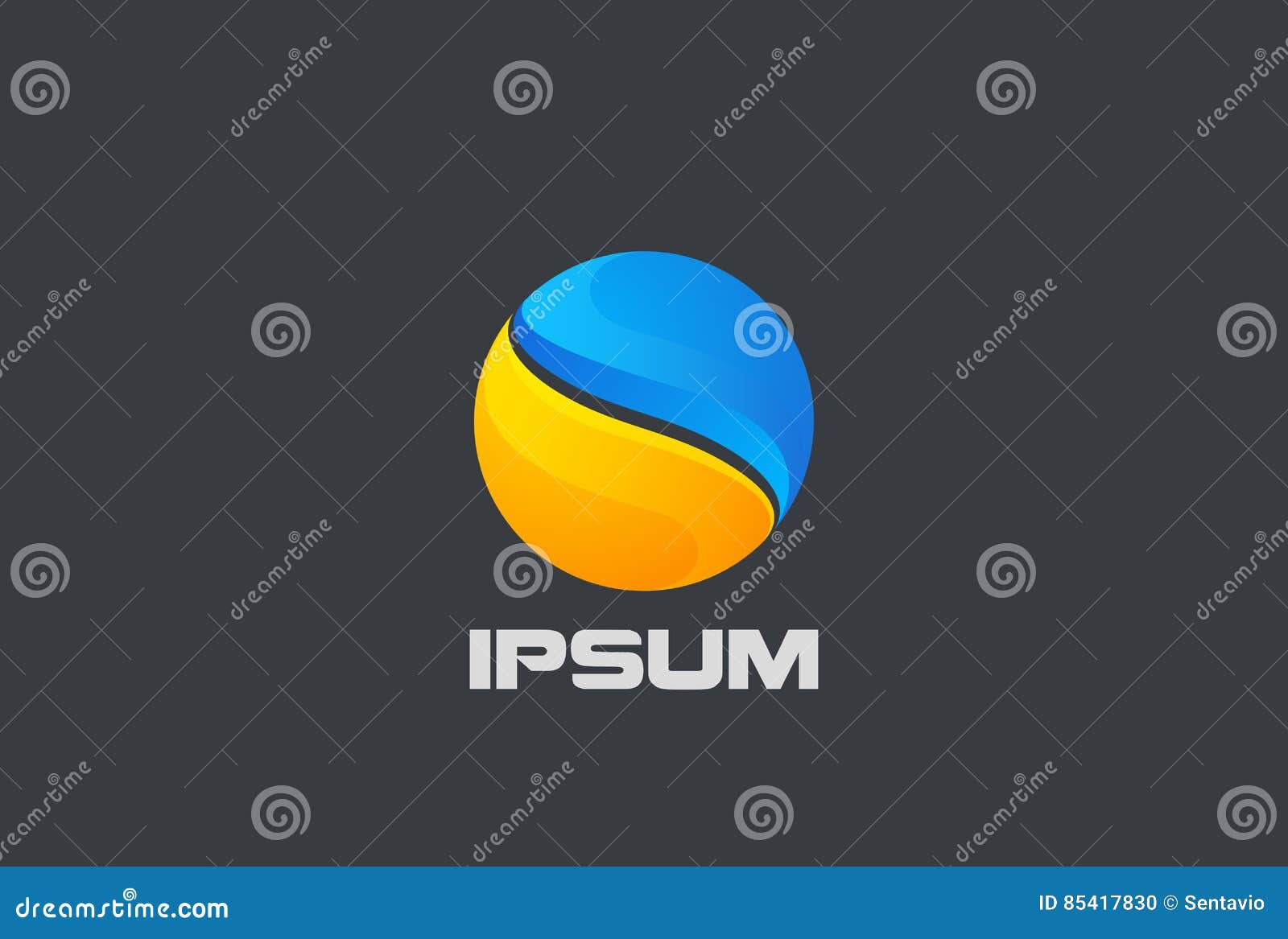 Global Business Sphere Logo Abstract Design Vector Stock Vector ...