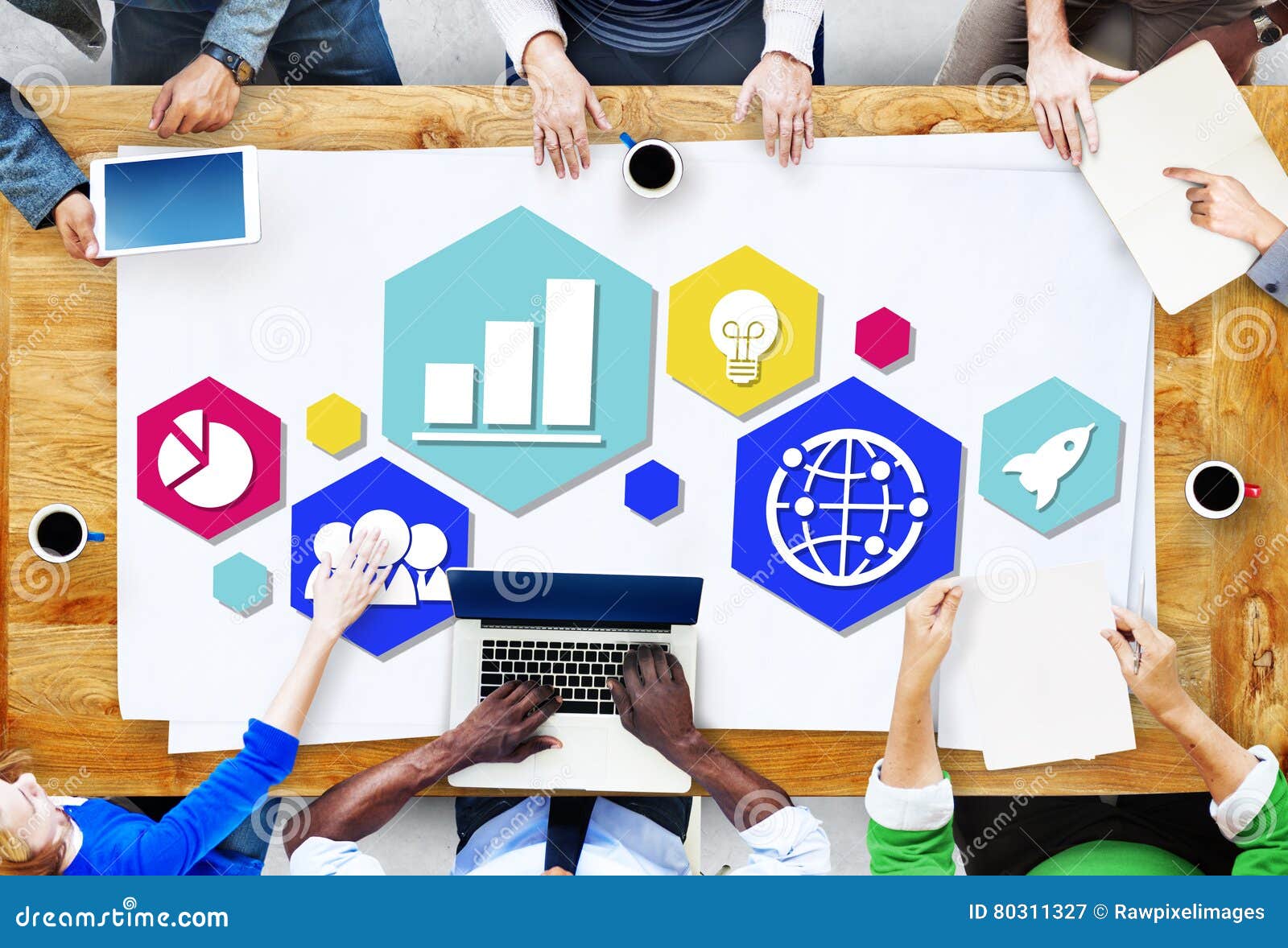 Global Business Strategy Planning Icon Concept Stock Image - Image of ...