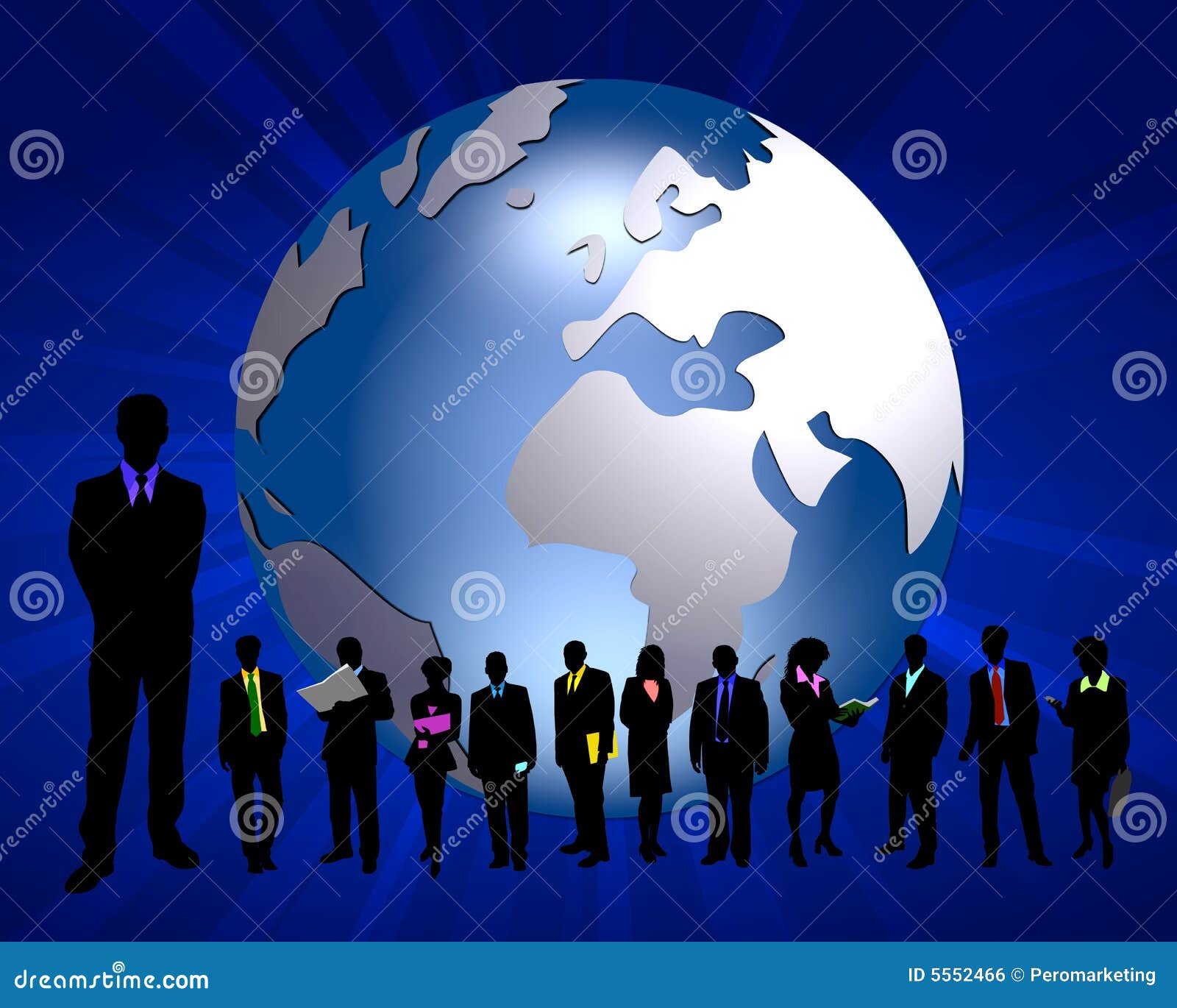 Global business team stock illustration. Illustration of female - 5552466
