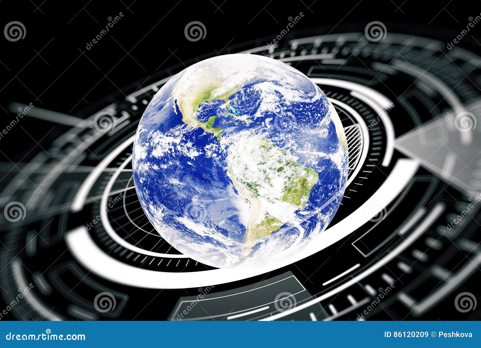 Global Business Technologies Concept Stock Illustration - Illustration ...
