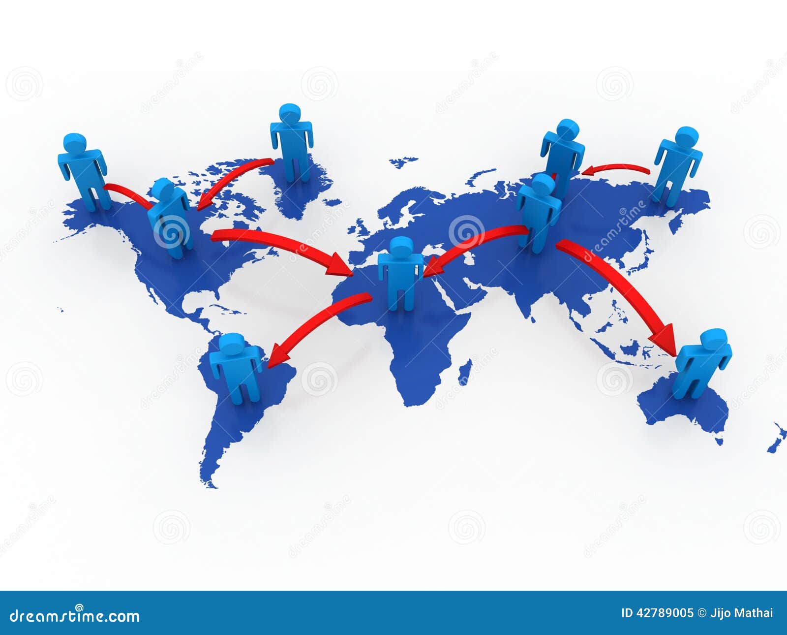 Global Bussiness Network Concept Stock Illustration - Illustration of ...