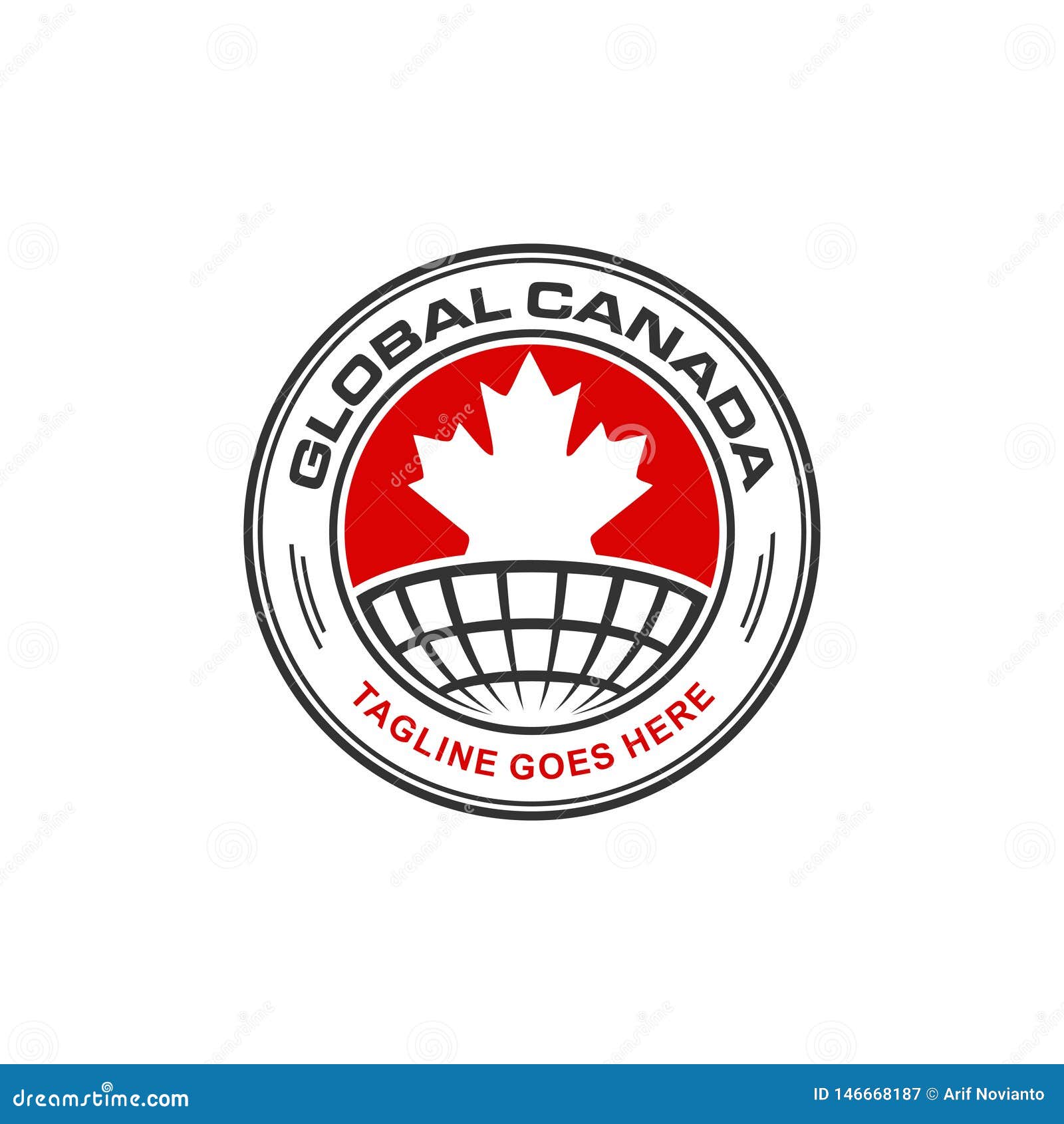 Global canada logo emblem stock illustration. Illustration of company ...