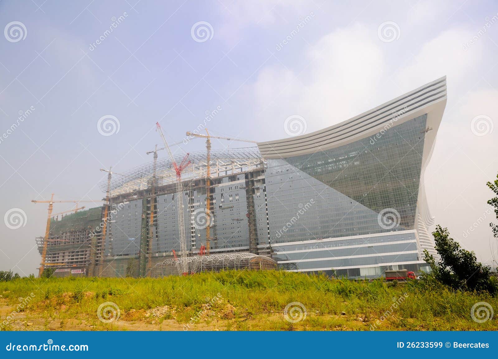 Global Center Under Construction Editorial Stock Image - Image of ...