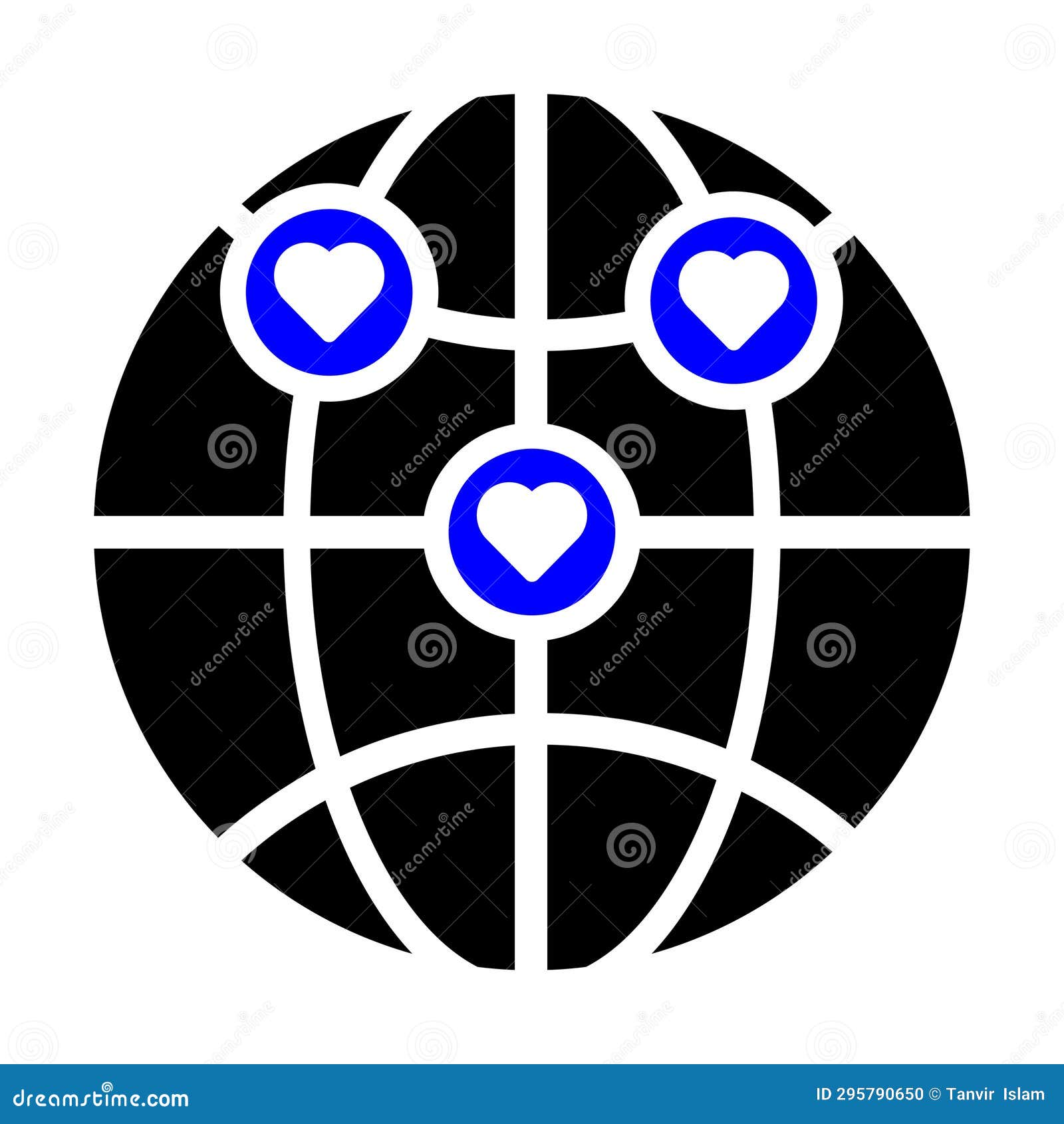 Global Charity Foundation Icon Stock Illustration - Illustration of ...