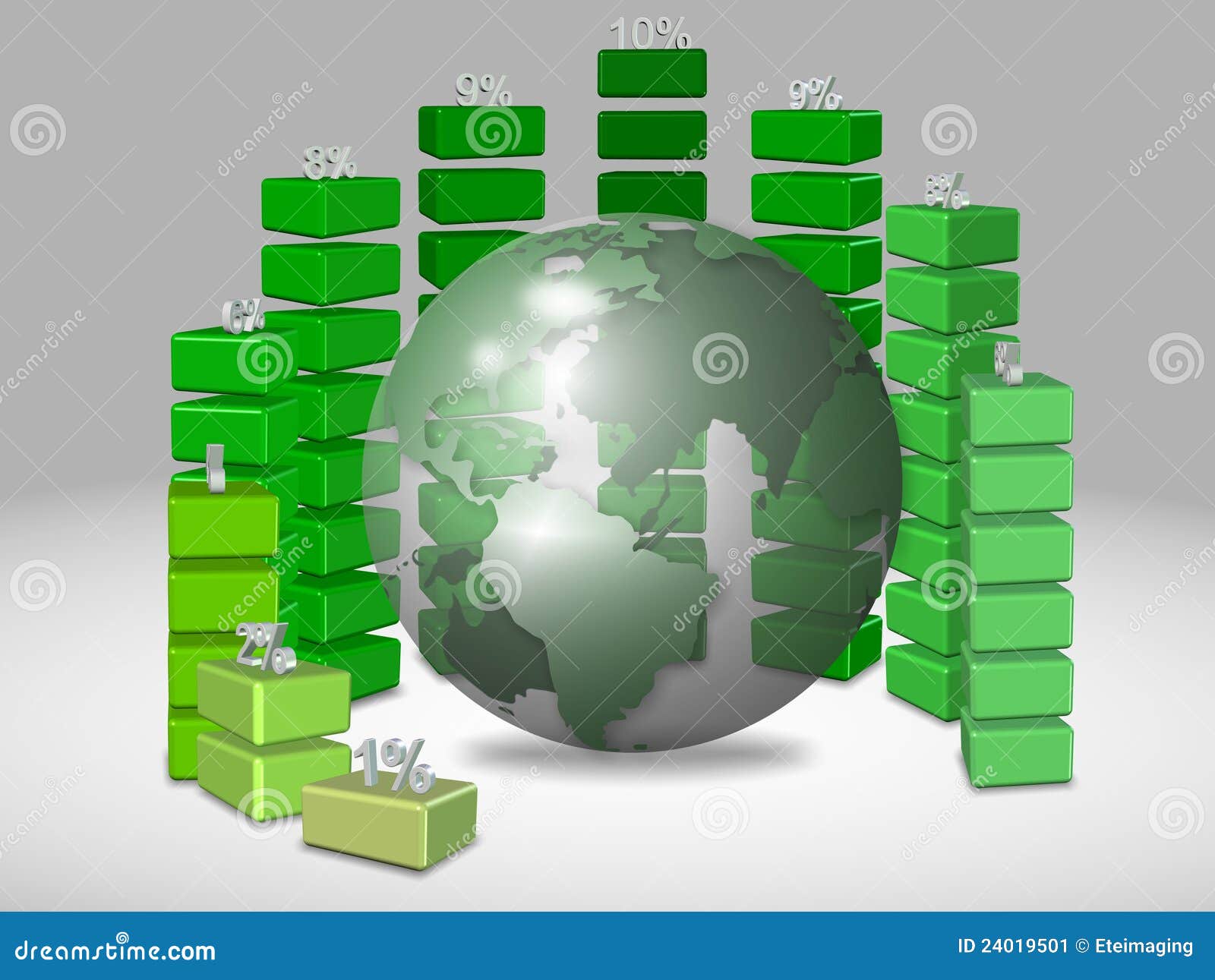 Global chart stock illustration. Illustration of representation - 24019501