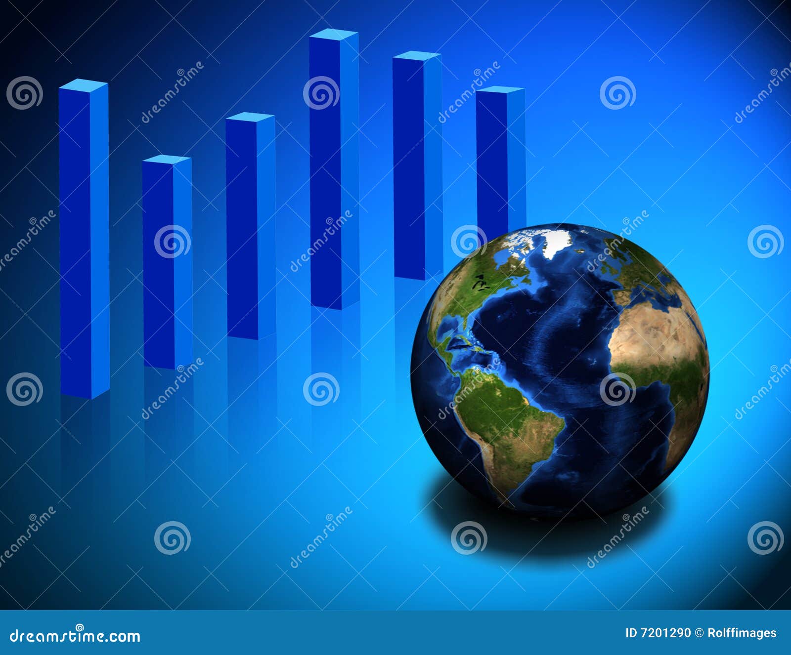 Global chart stock illustration. Illustration of continent - 7201290