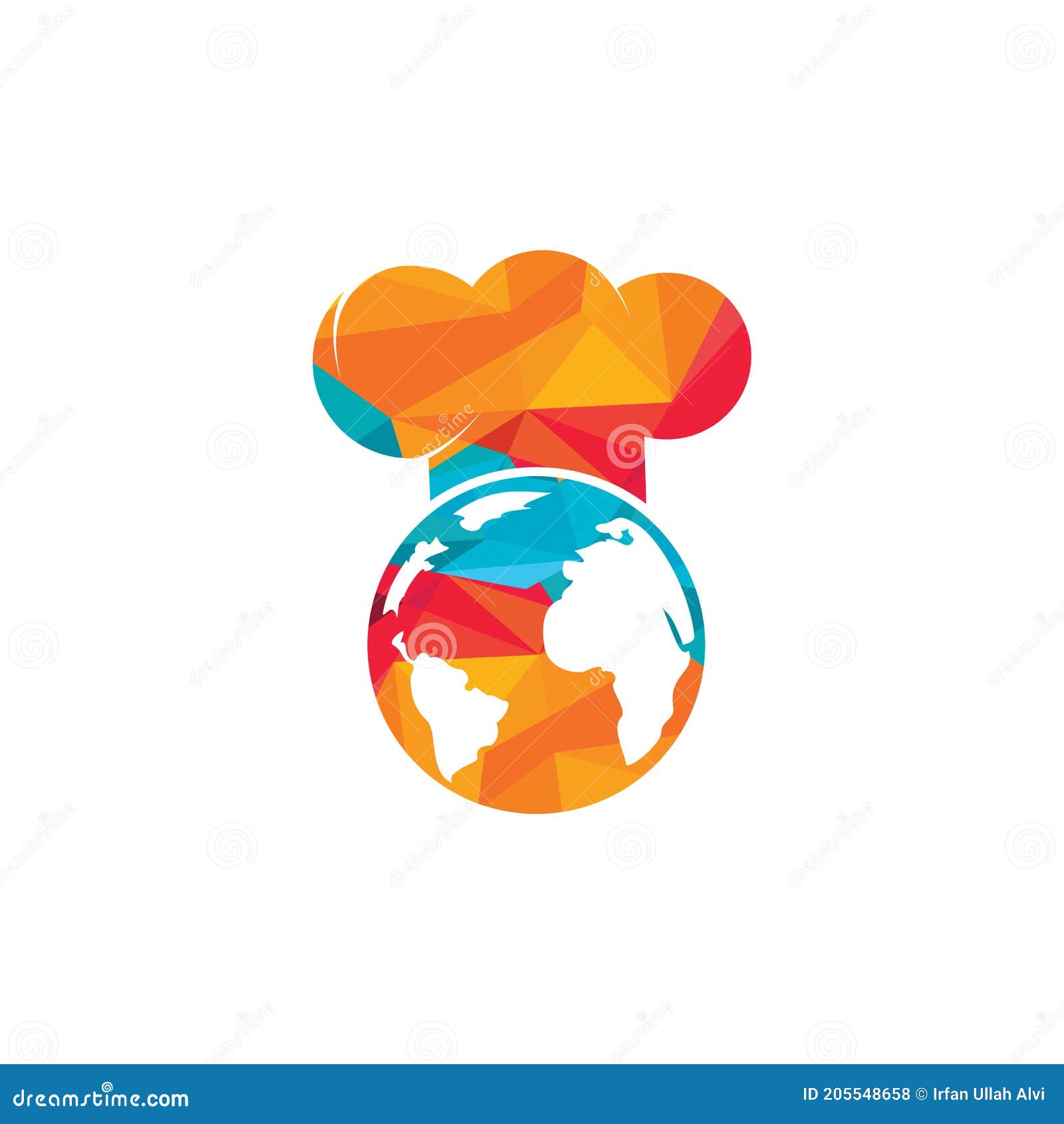 Global Chef Vector Logo Design. Stock Vector - Illustration of logo ...