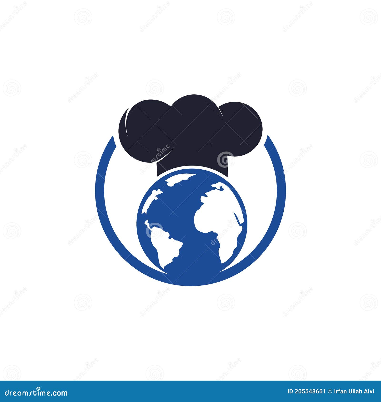 Global Chef Vector Logo Design. Stock Vector - Illustration of design ...