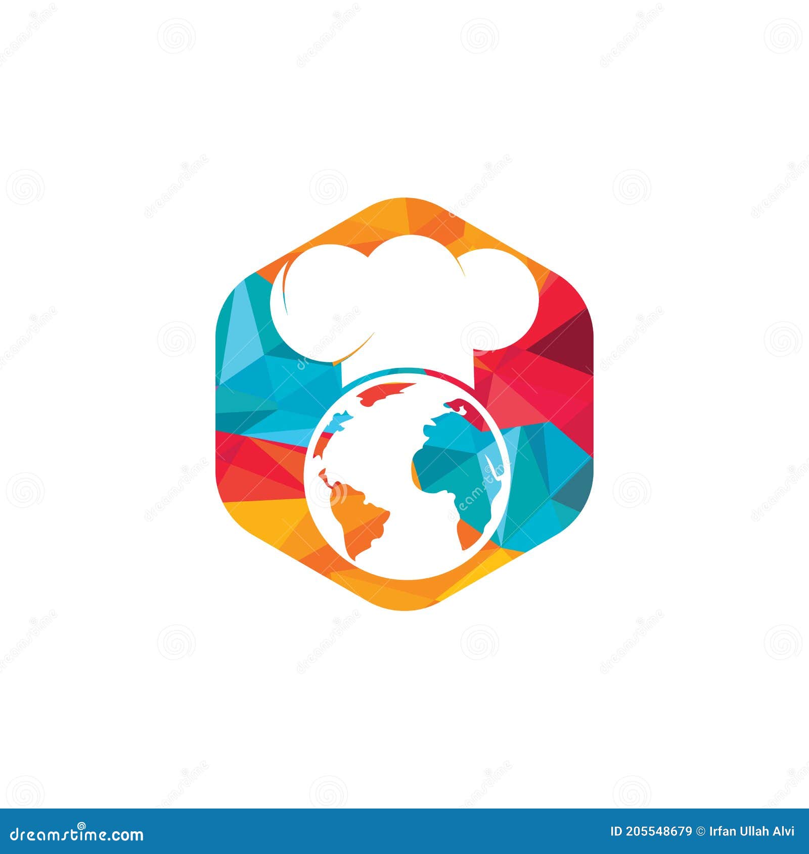 Global Chef Vector Logo Design. Stock Vector - Illustration of culinary ...