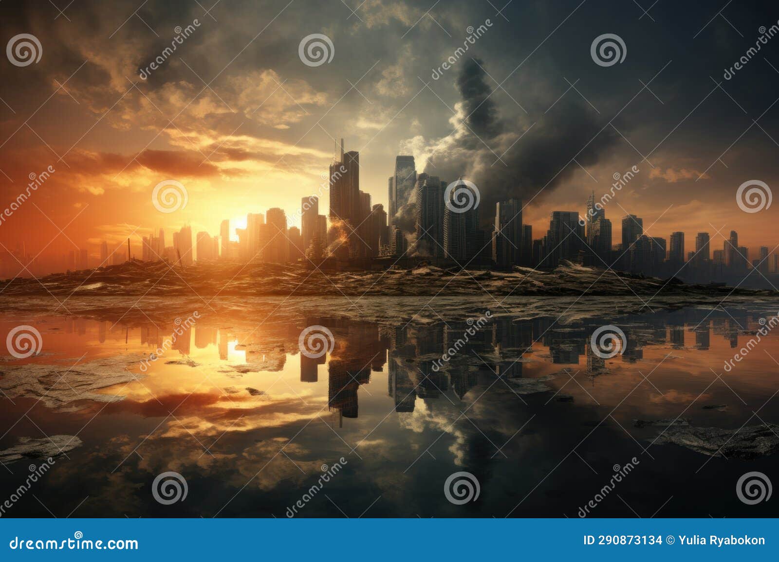 Global Climate Change. Generate Ai Stock Illustration - Illustration of ...