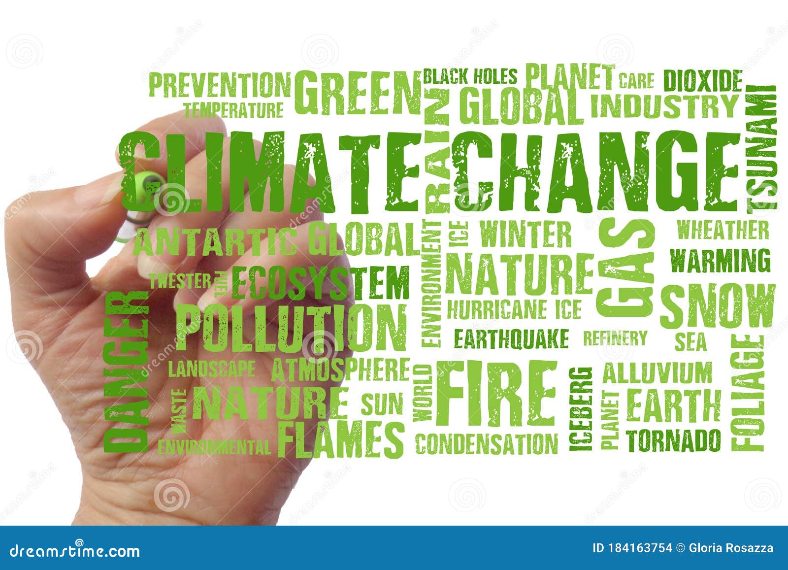 Global Climate Changes Text Words Background Stock Photo - Image of ...