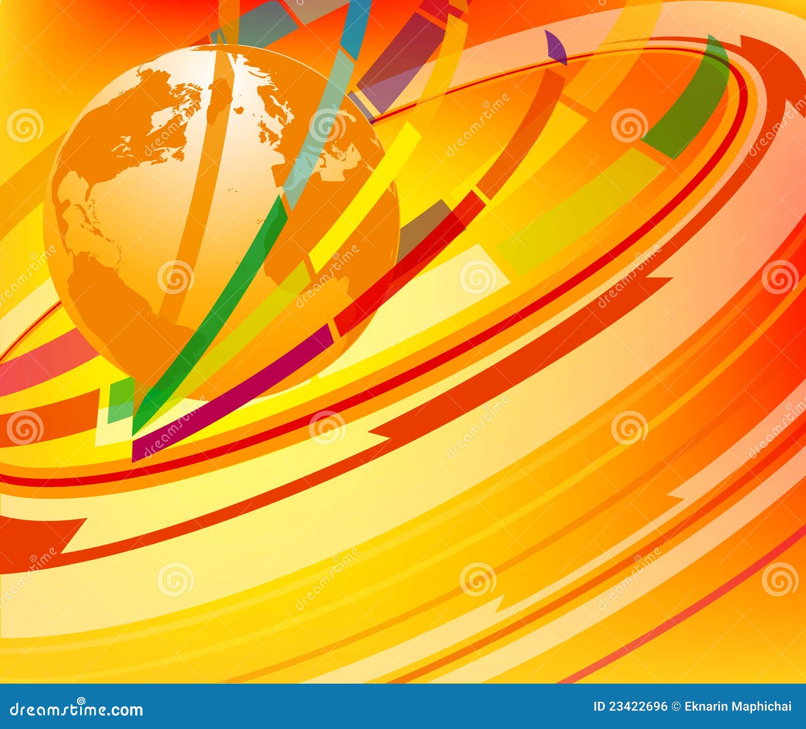 Global colorful abstract stock illustration. Illustration of style ...