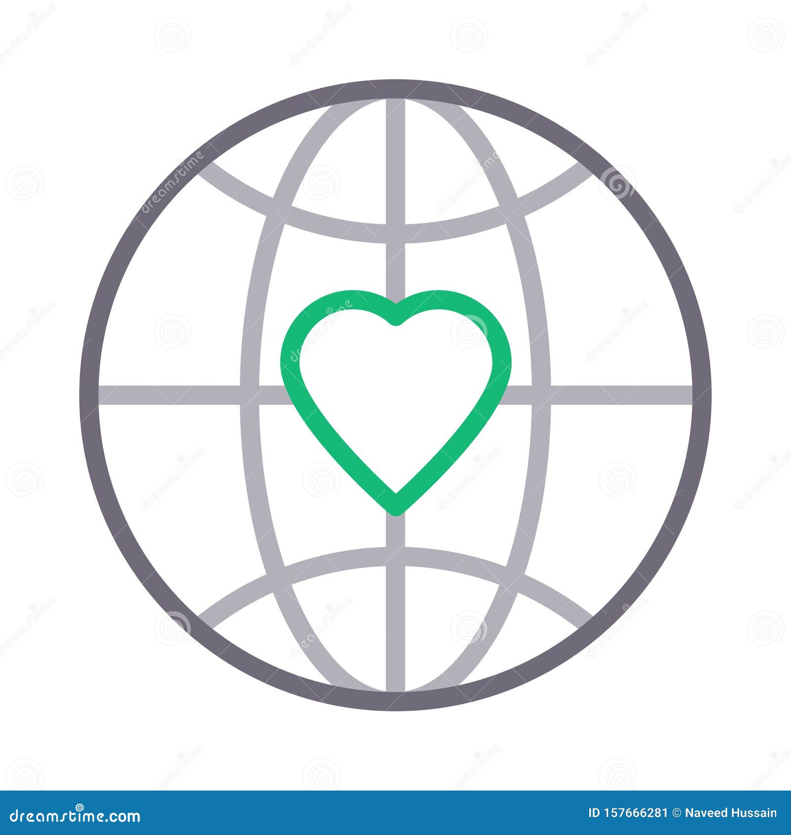 Global Colour Line Vector Icon Stock Vector - Illustration of premium ...