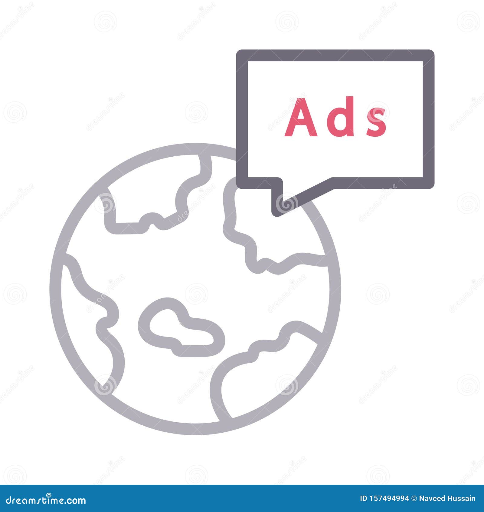 Global Colour Line Vector Icon Stock Vector - Illustration of ...