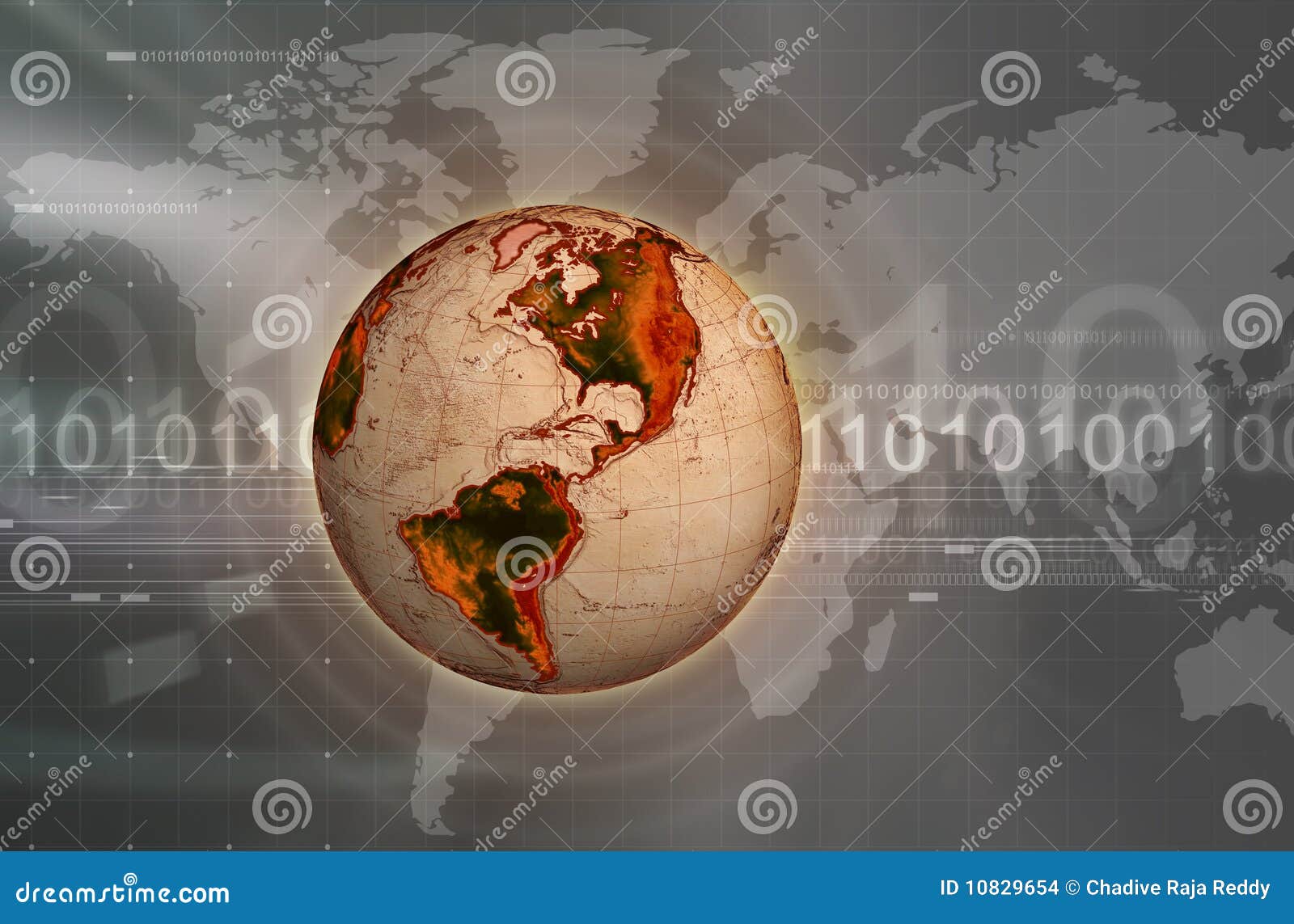 Global communication stock illustration. Illustration of world - 10829654