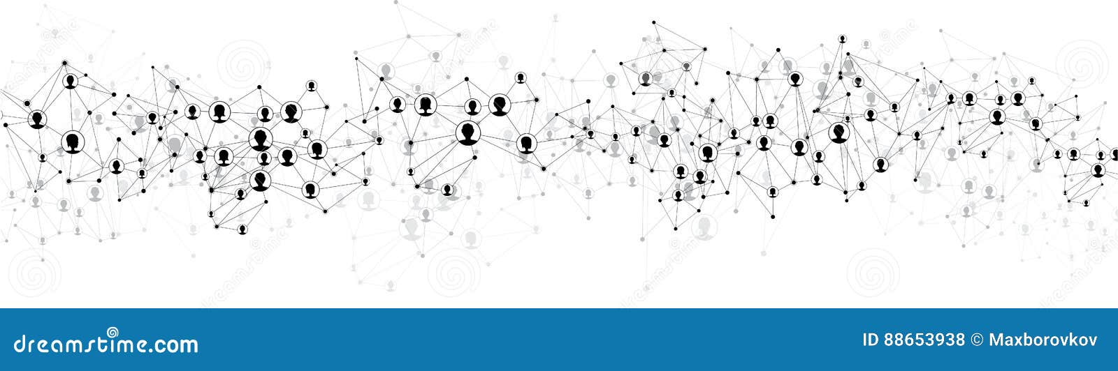 Global Communication Banner. Stock Vector - Illustration of union ...