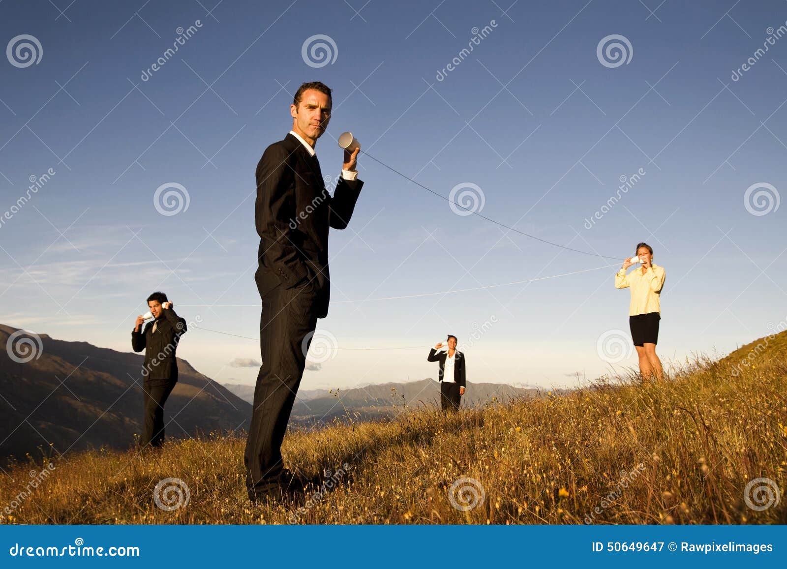 Global Communication Business Mountain Concept Stock Image - Image of ...