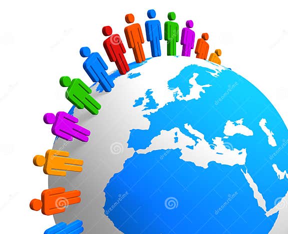 Global Communication Concept Stock Illustration - Illustration of ...