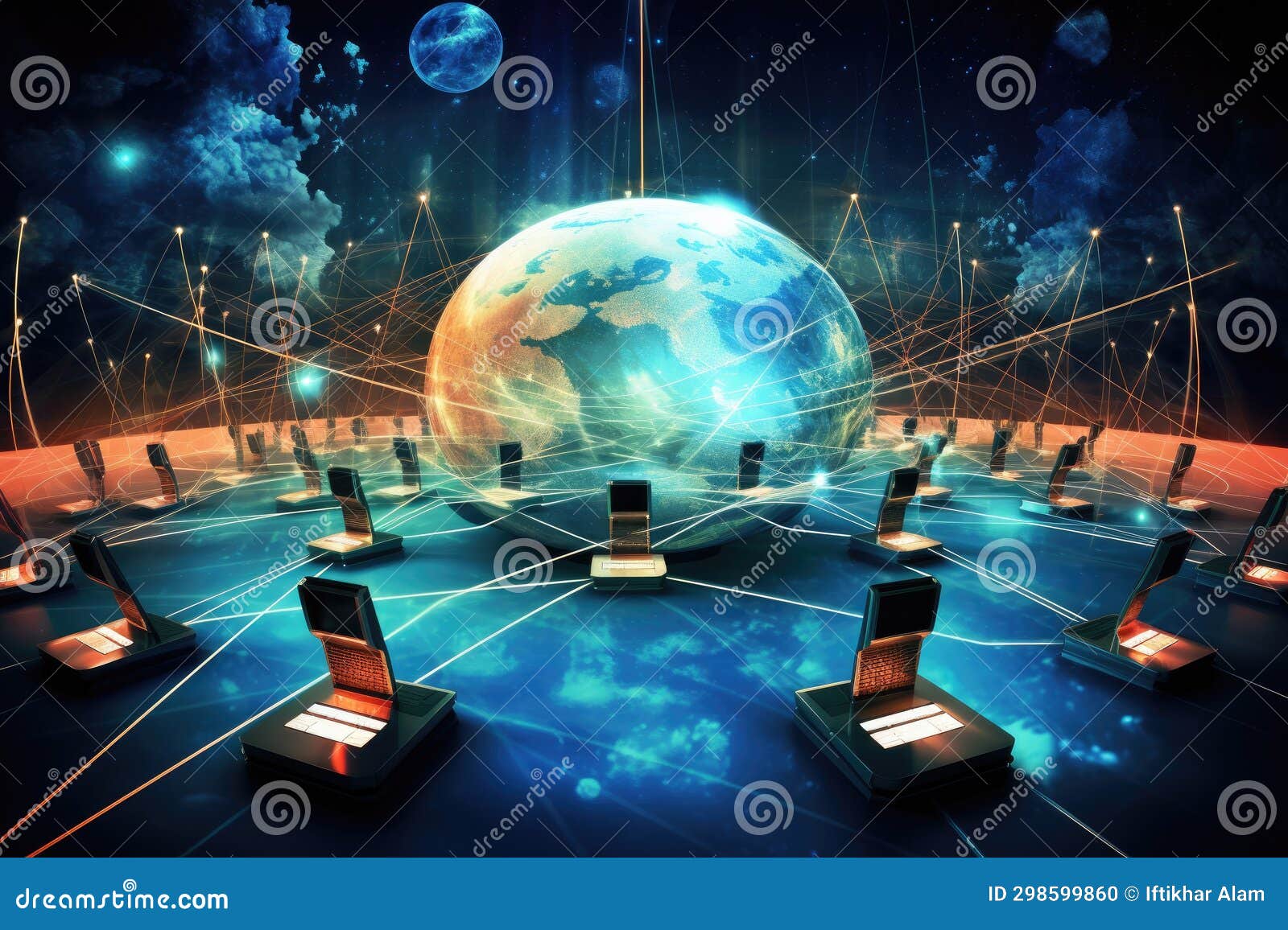 Global Communication Concept As a Global Network of Internet Spread ...