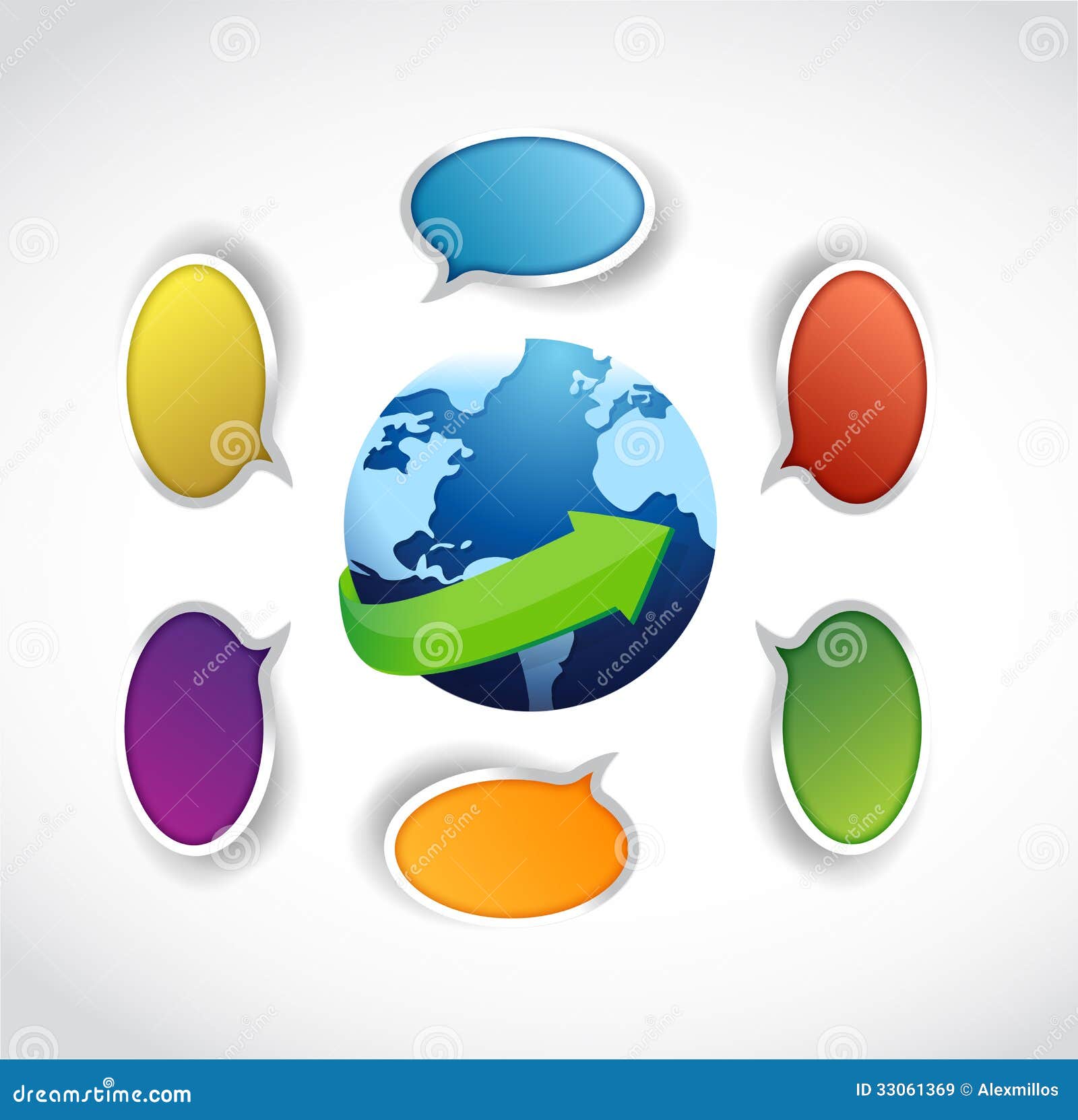 Global Communication Concept Illustration Stock Illustration ...