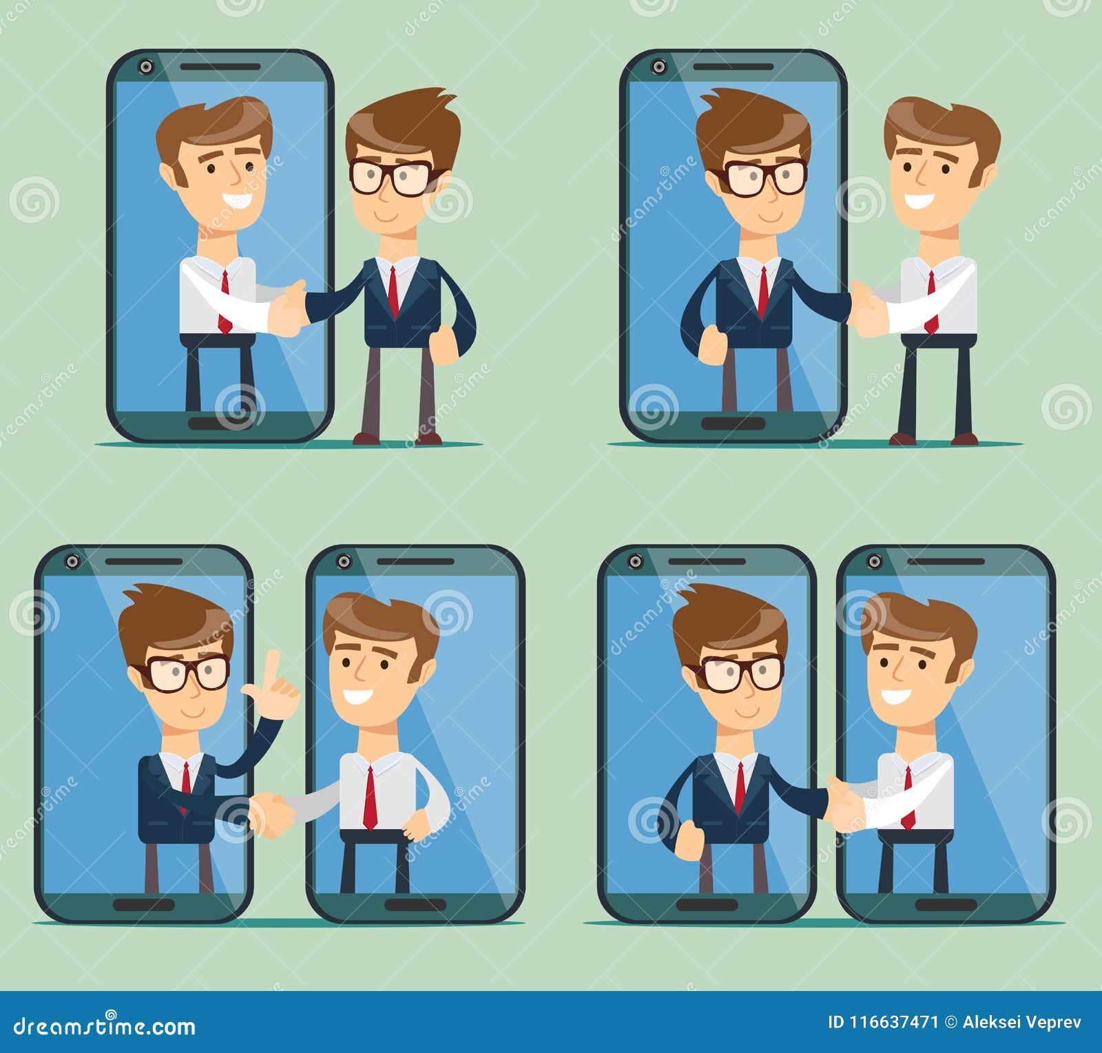 Global Communication Concept . Stock Vector - Illustration of deal ...