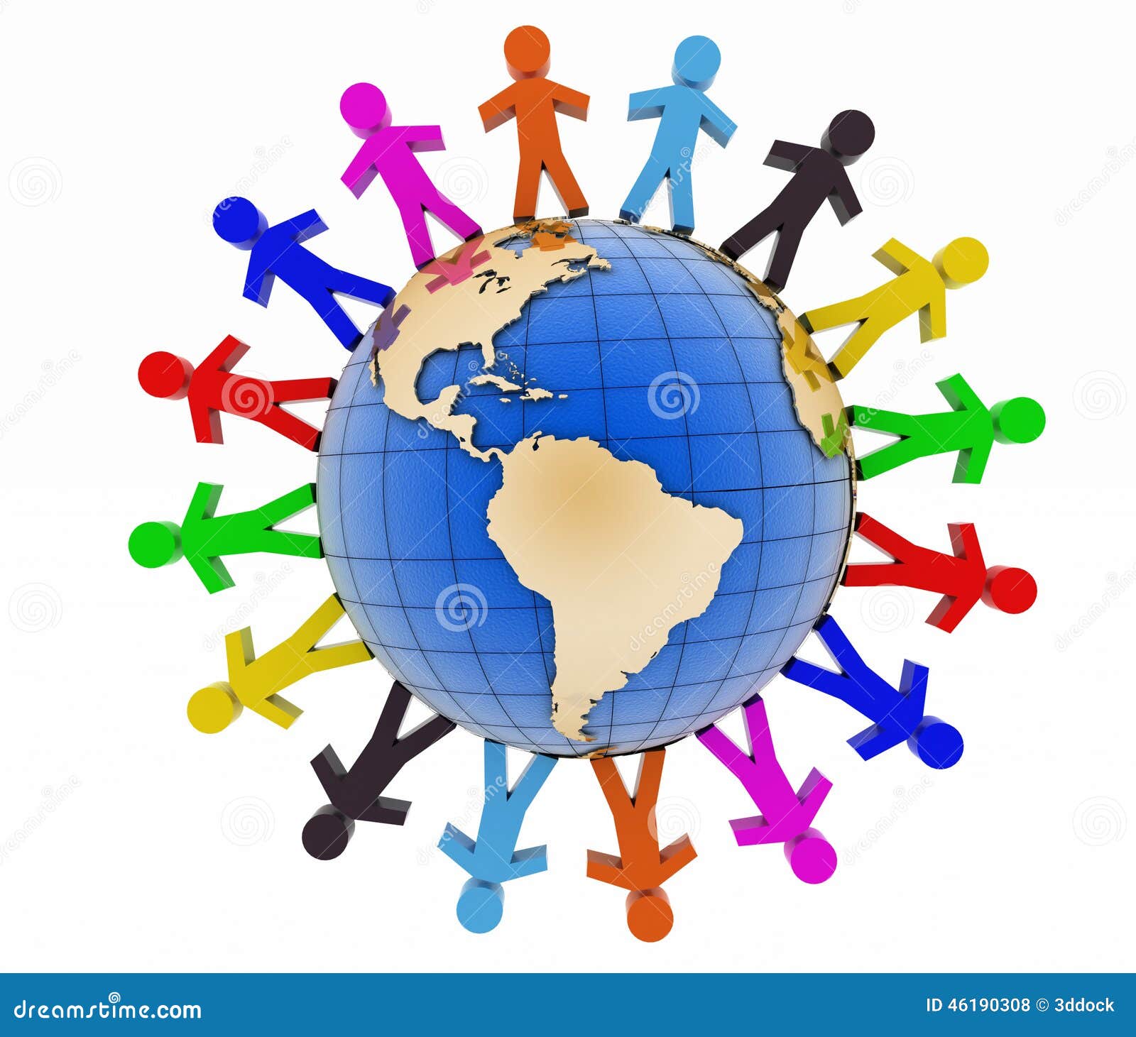 Global Communication Concept. World Partnership Stock Illustration ...