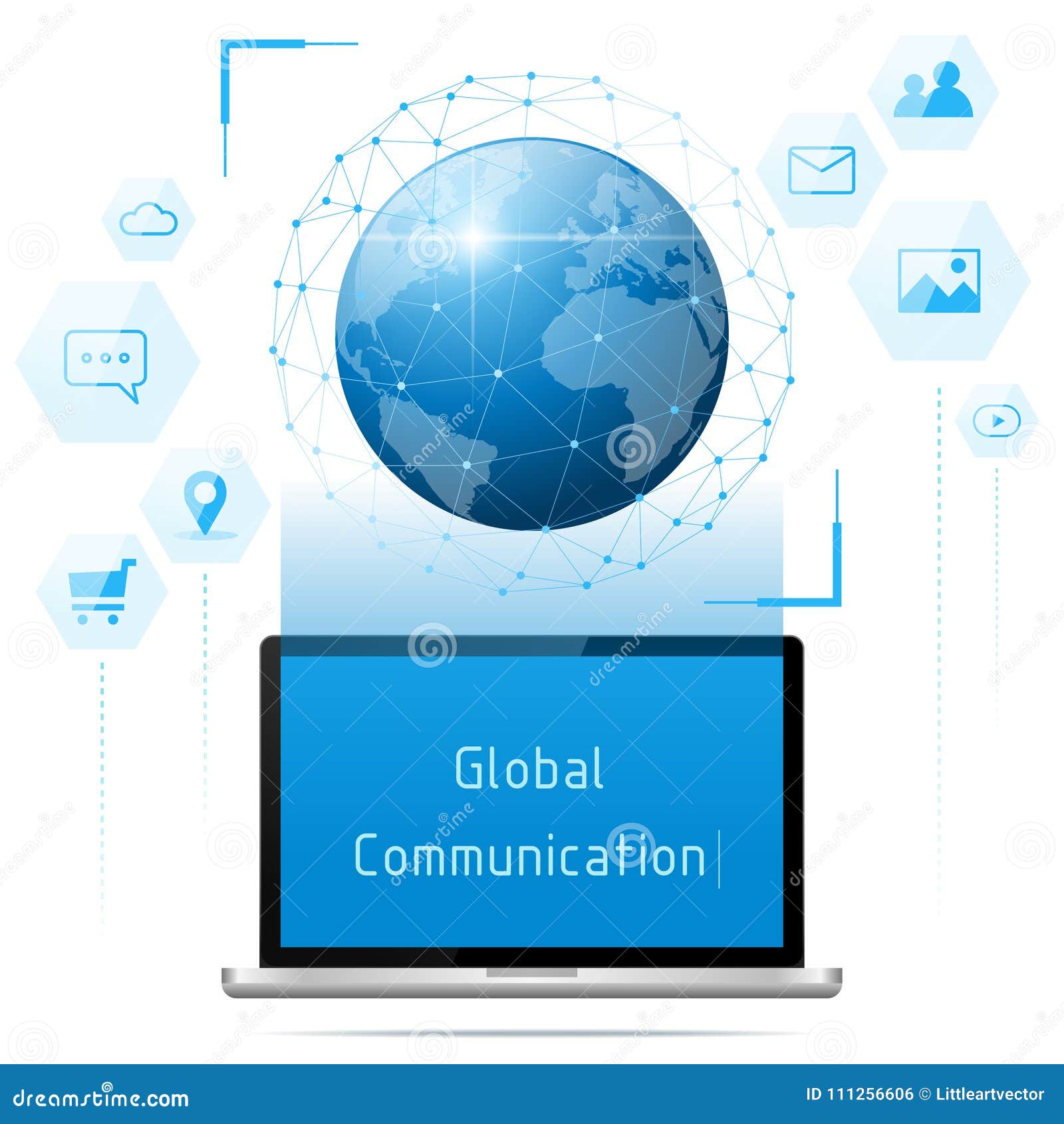 Global Communication and Connection Technology Concept Background Stock ...