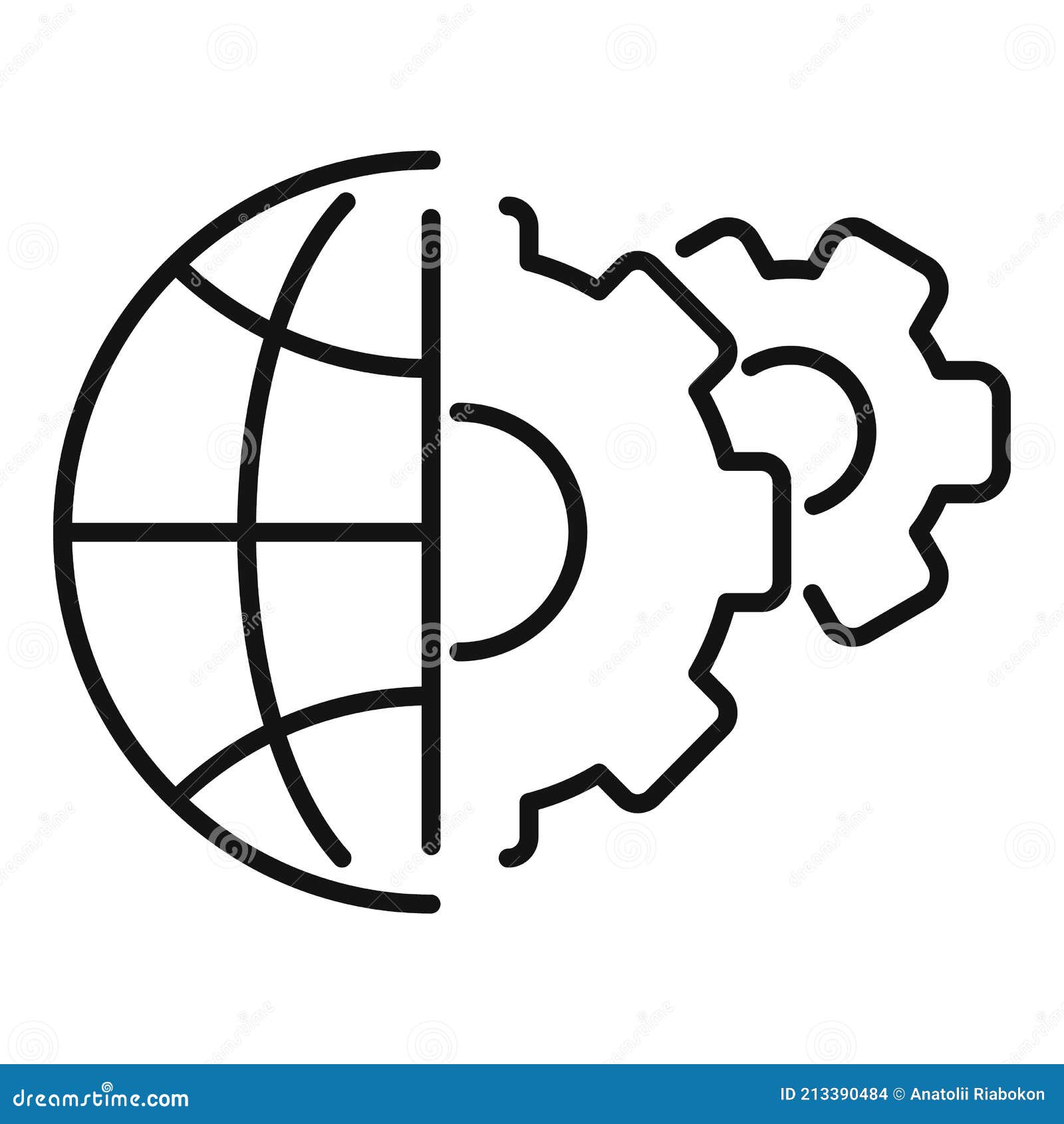 Global Communication Engineer Icon, Outline Style Stock Vector ...
