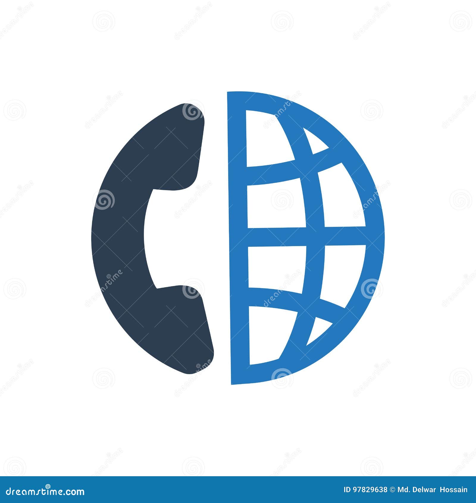 Global Communication Icon stock vector. Illustration of conference ...