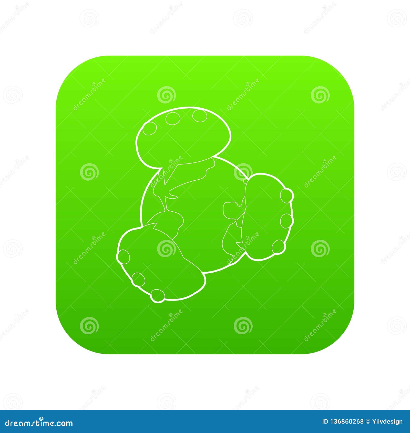 Global Communication Icon Green Vector Stock Vector - Illustration of ...