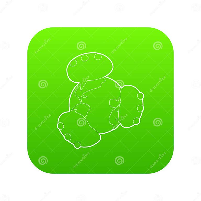 Global Communication Icon Green Vector Stock Vector - Illustration of ...