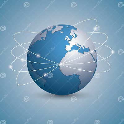 Global communication logo stock vector. Illustration of global - 64072584