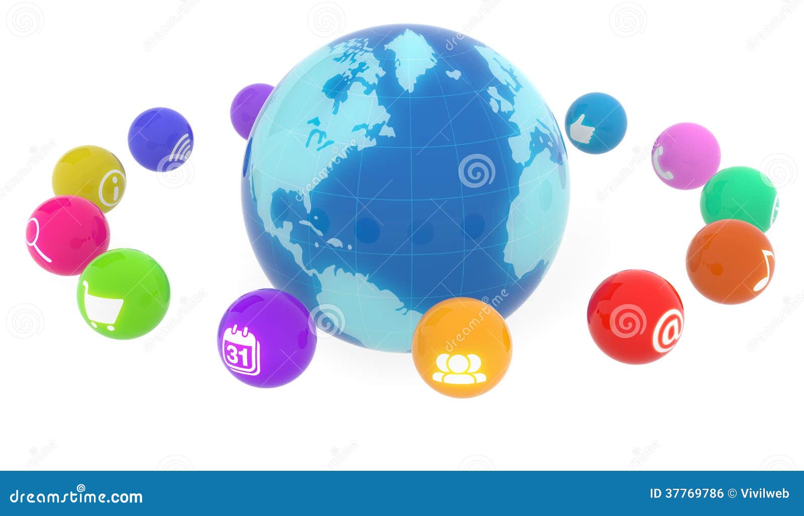 Global communication stock illustration. Illustration of communication ...