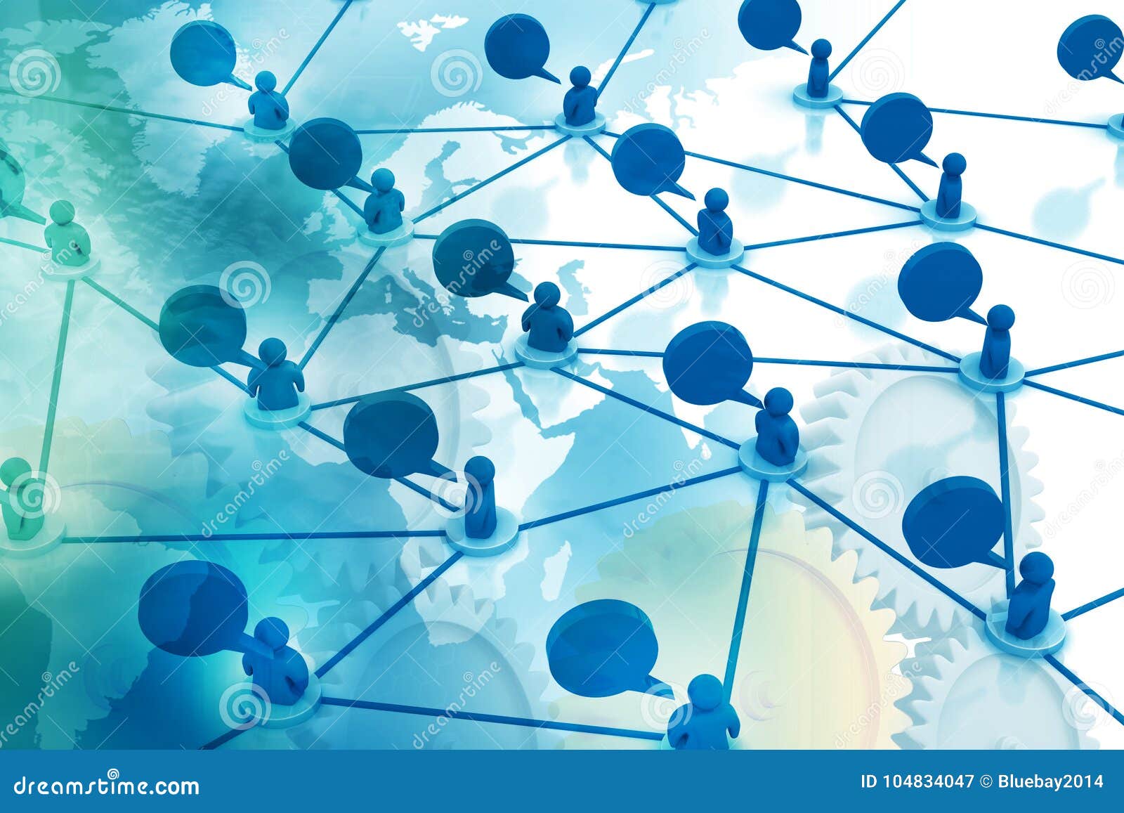 Global Communication Network Stock Illustration - Illustration of ...