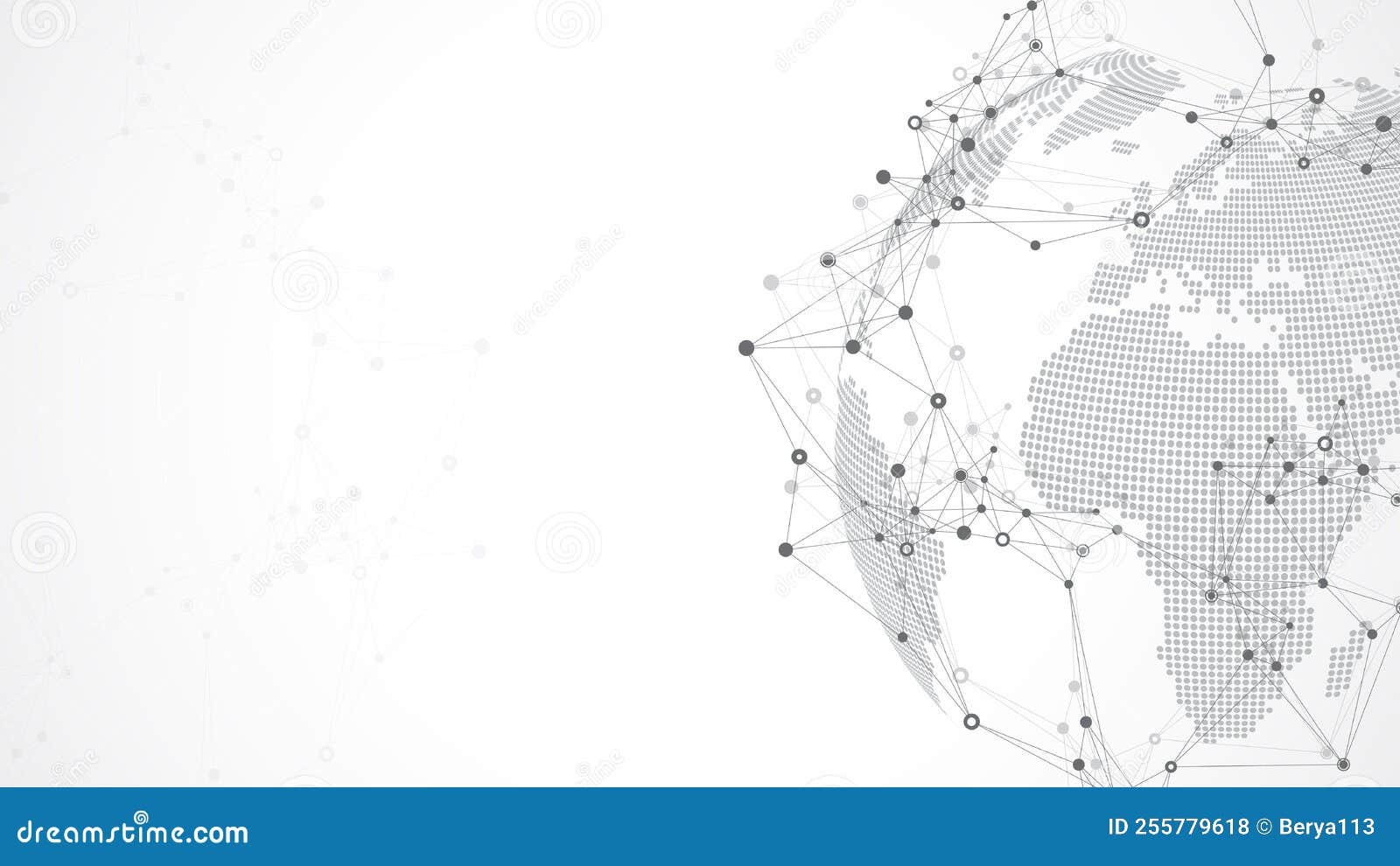 Global Communication Network Concept Illustration. Social Network ...