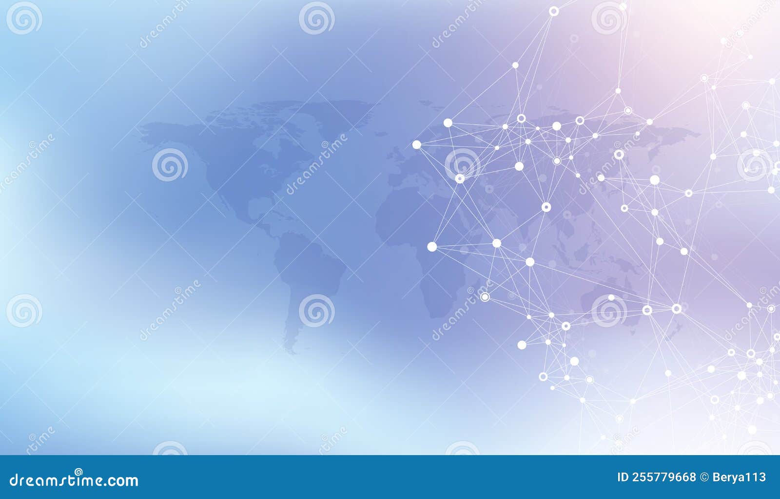 Global Communication Network Concept Illustration. Social Network ...