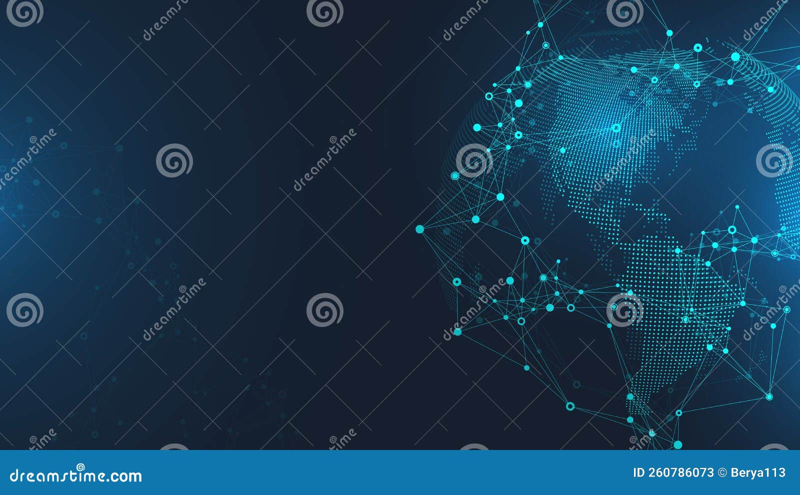 Global Communication Network Concept Illustration. Social Network ...