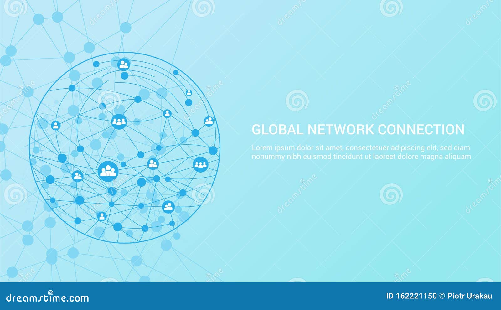 Global Communication Network Concept Stock Vector - Illustration of ...