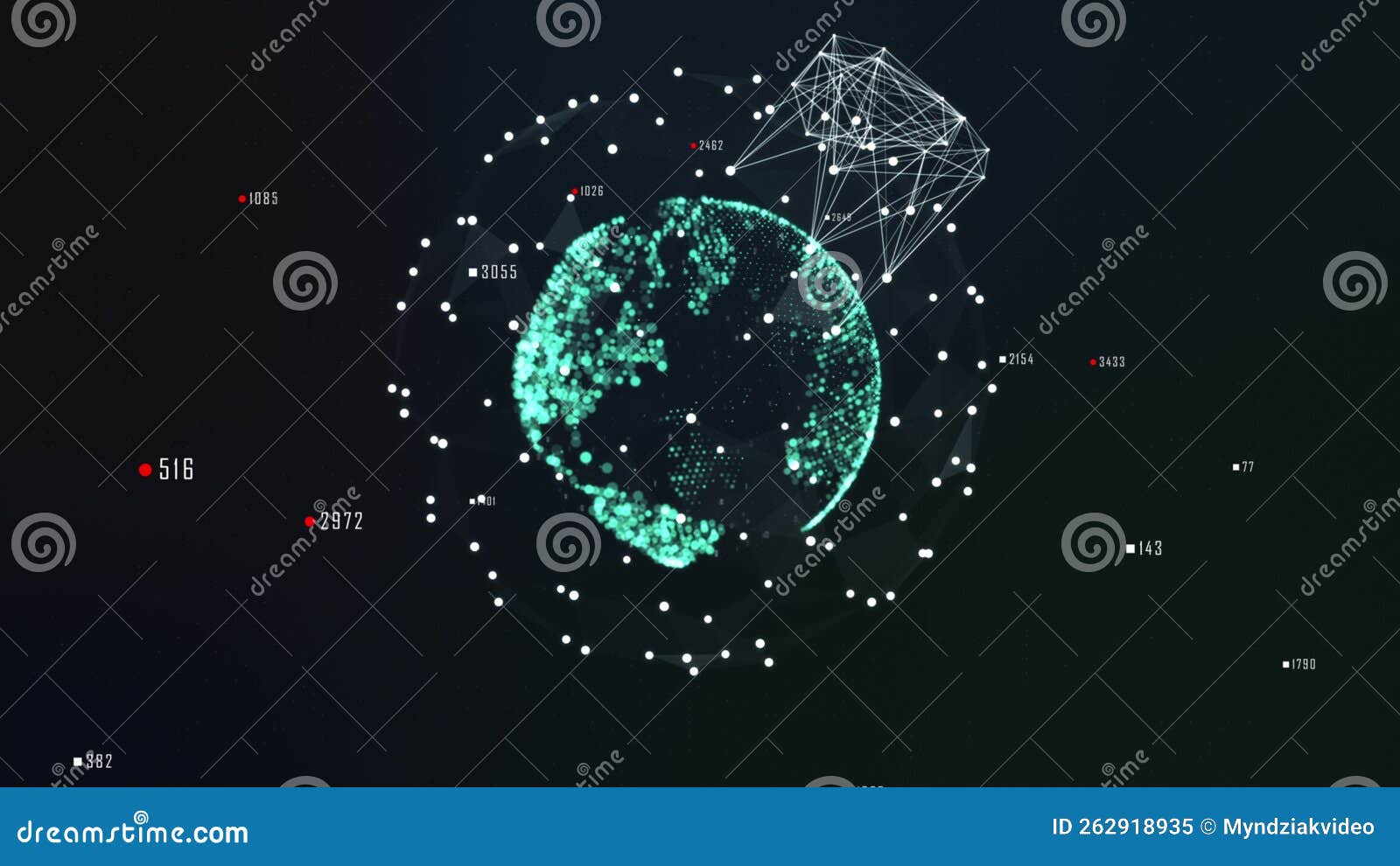 Global Communication Network Concept. Planet Earth in Cyberspace ...